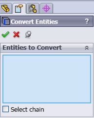 Convert Entities workflow change in SW 2010 - SolidWorks Legion