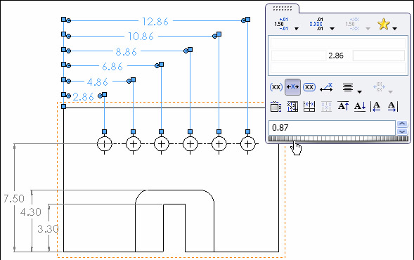 SolidWorks 2011: Auto Arrange Dimensions tool - SolidWorks Legion