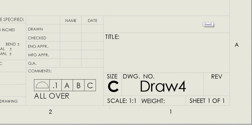 How to add a Geometric Tolerance frame to your Sheet Format ...